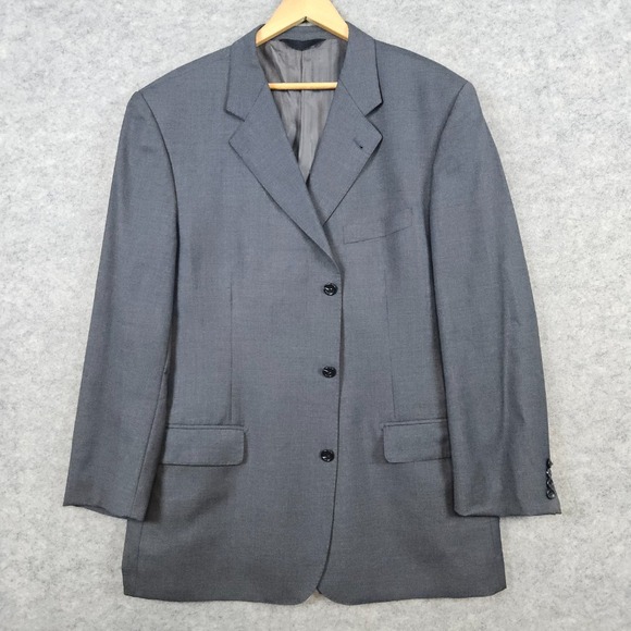 Baroni | Suits & Blazers | Baroni Couture Mens Blazer Size 48l Charcoal ...